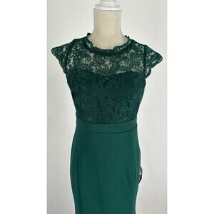 Lulus | Dresses | Lulus Hopeful Romantic Lace Mermaid Maxi Dress Womens ...